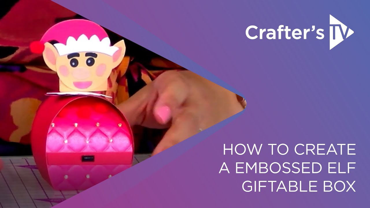 How to make an embossed elf giftable box - YouTube
