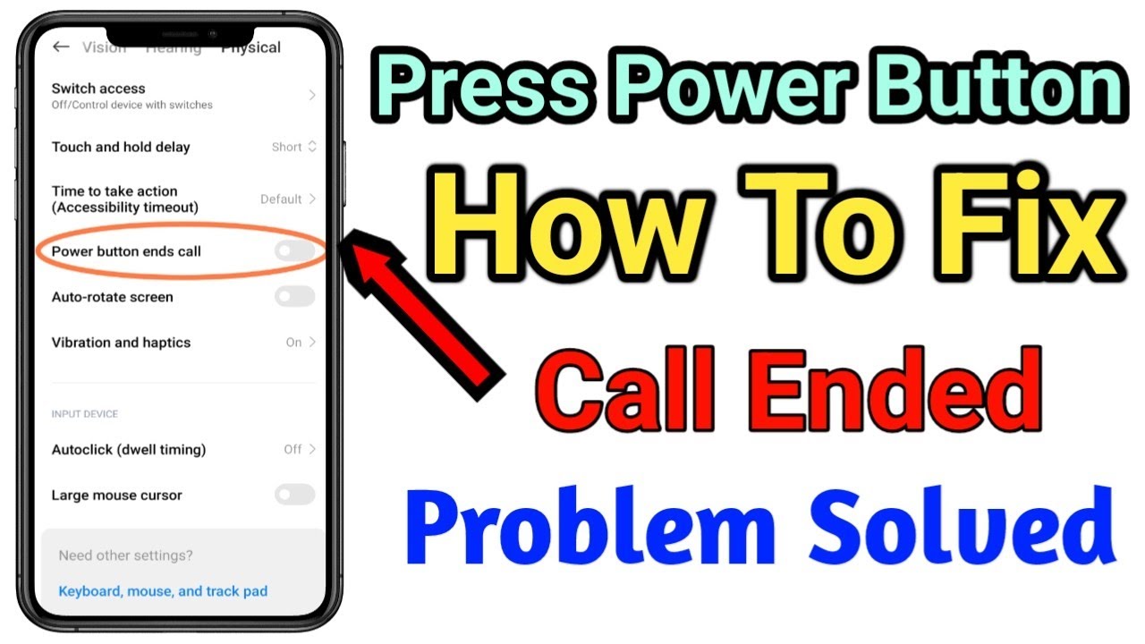Power Button End Call Problem Solution | How To Slove Power Button End Call - YouTube