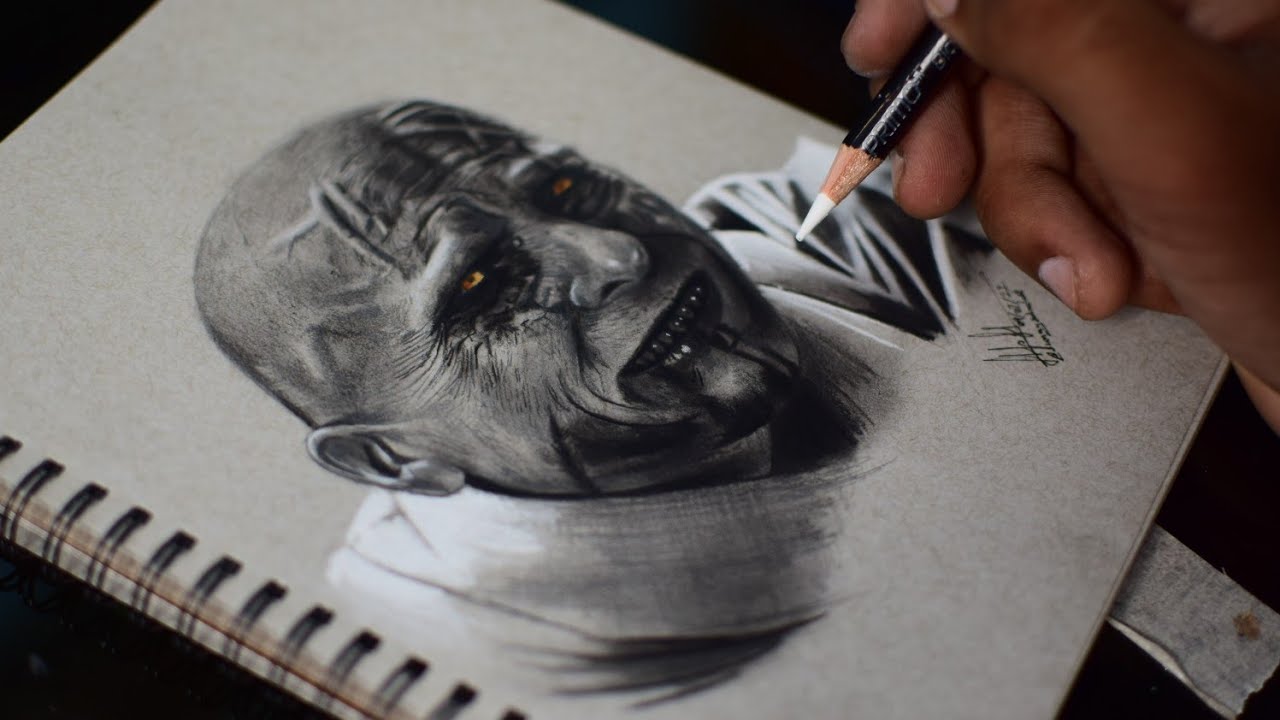 Drawing Marvel's Scariest Villain | Thor Love & Thunder - YouTube