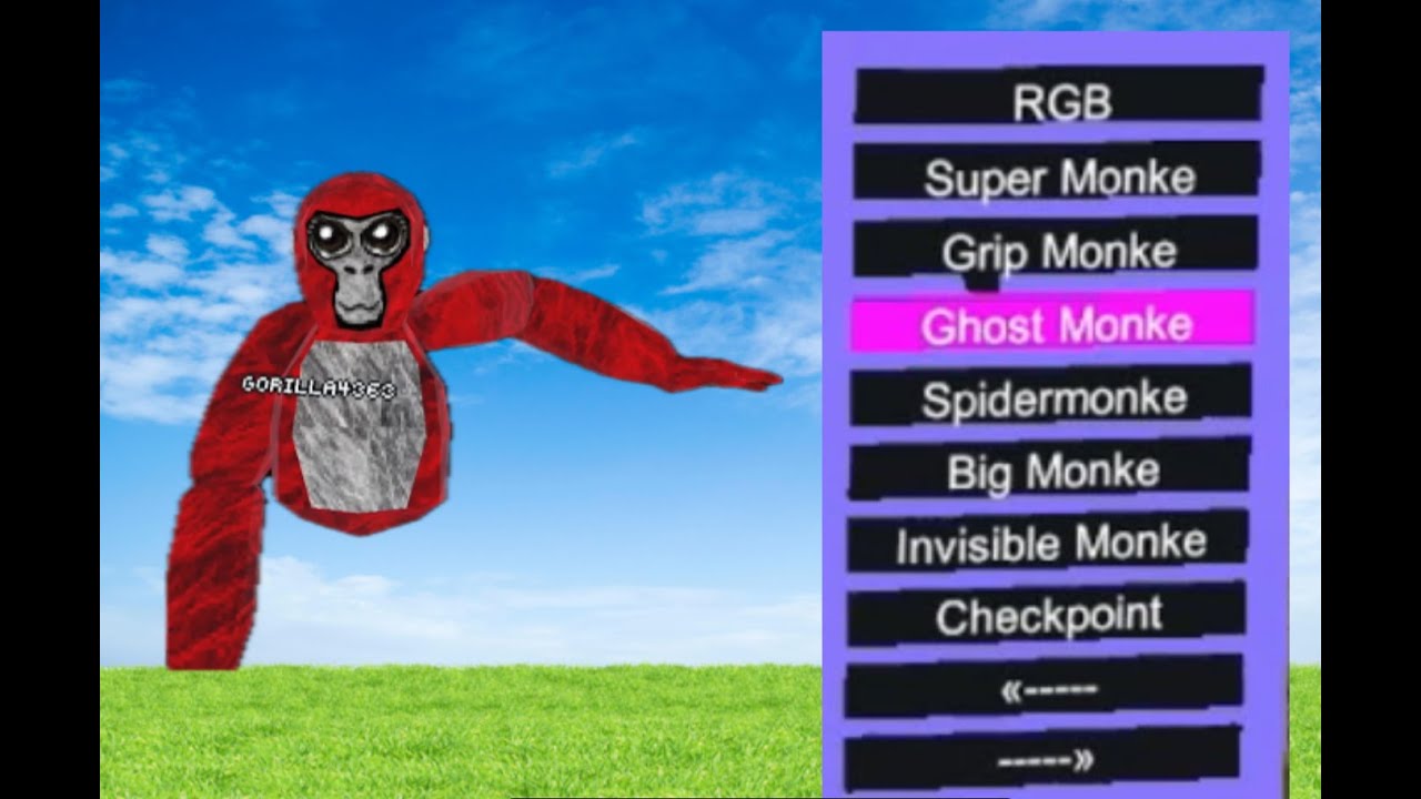 Funny gorilla tag mod menu with soundboard - YouTube