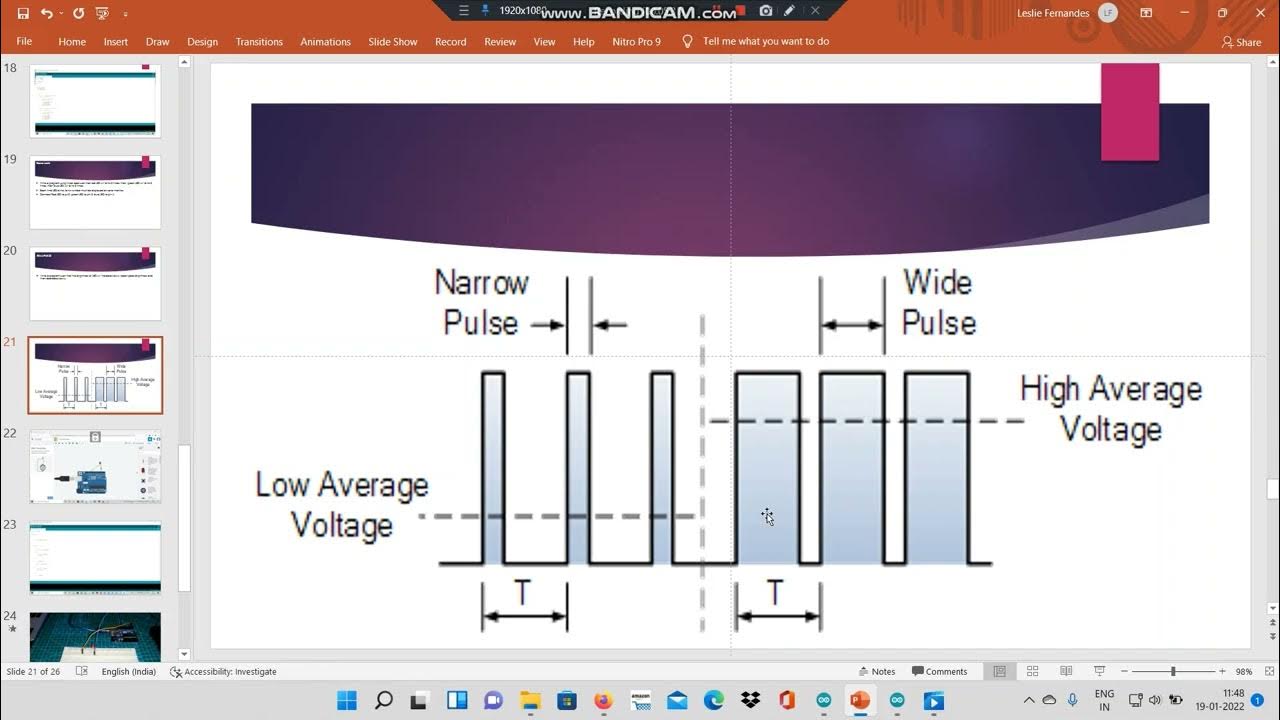 PWM using analogwrite in the arduino - YouTube