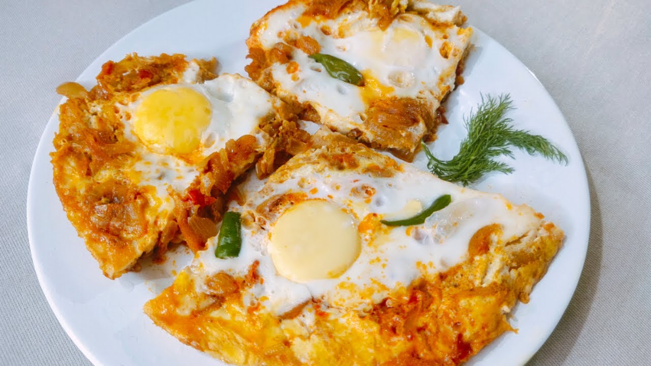 Afghani Omelette Recipe | Anda Masala Recipe | Eggs With Tomato Recipe ...