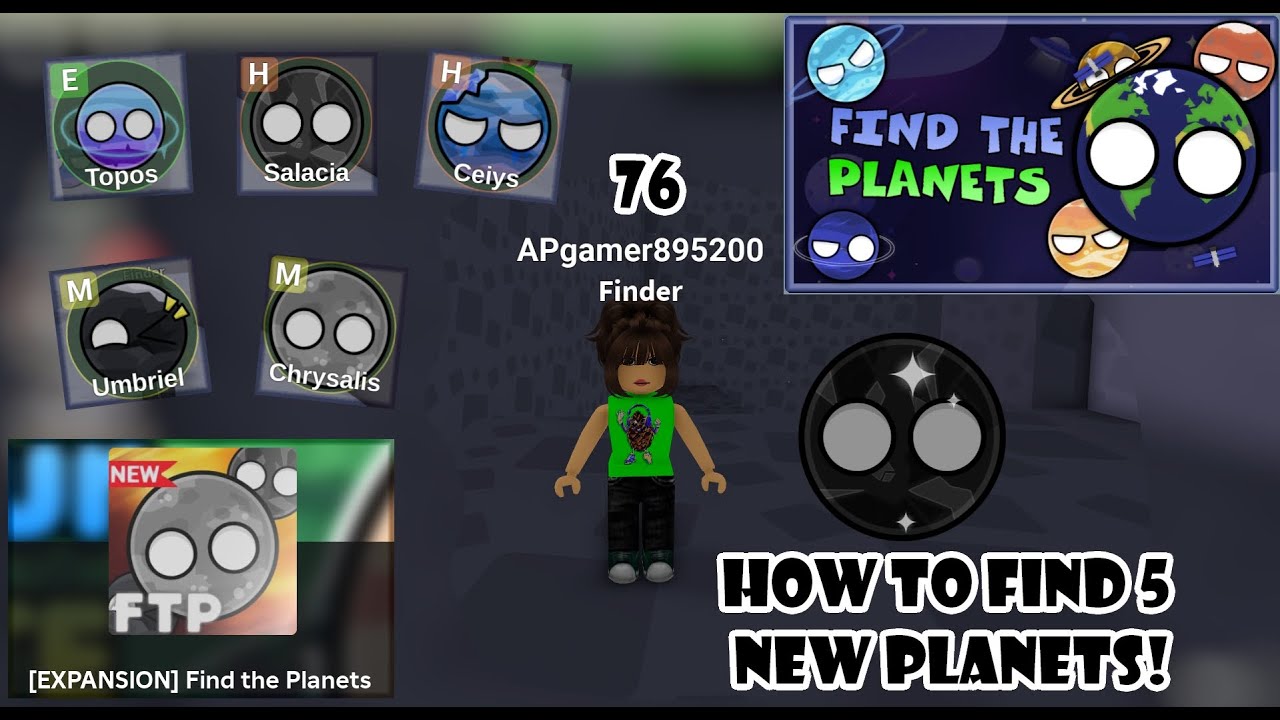 NEW UPDATE! 5 New Planets in Find the Planets 76 Roblox - YouTube