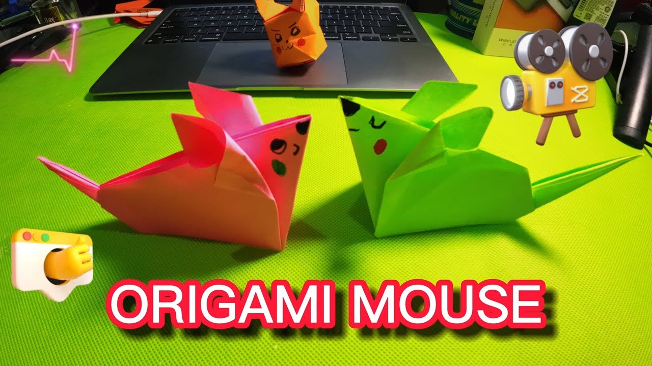 CARA MEMBUAT ORIGAMI TIKUS DENGAN CEPAT DAN MUDAH | ORIGAMI MOUSE - YouTube