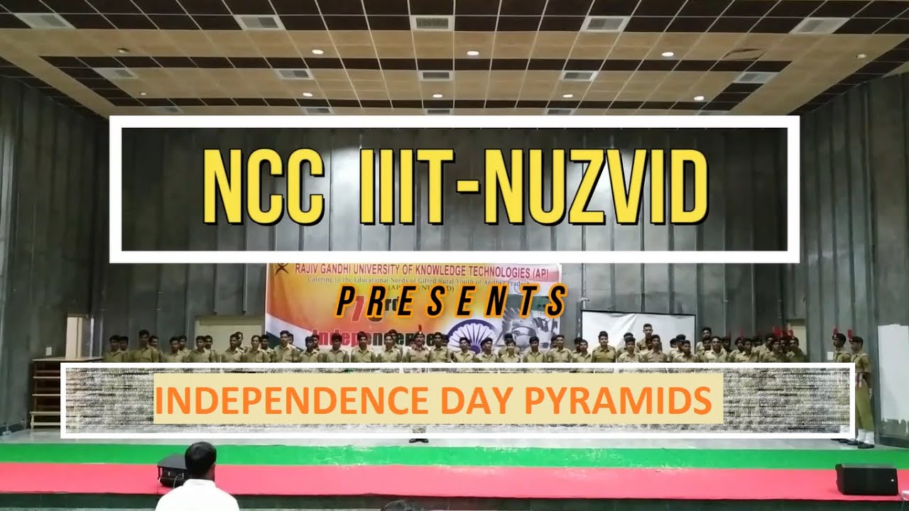 NCC PYRAMIDS by APIIIT Cadets Nuzvid - YouTube
