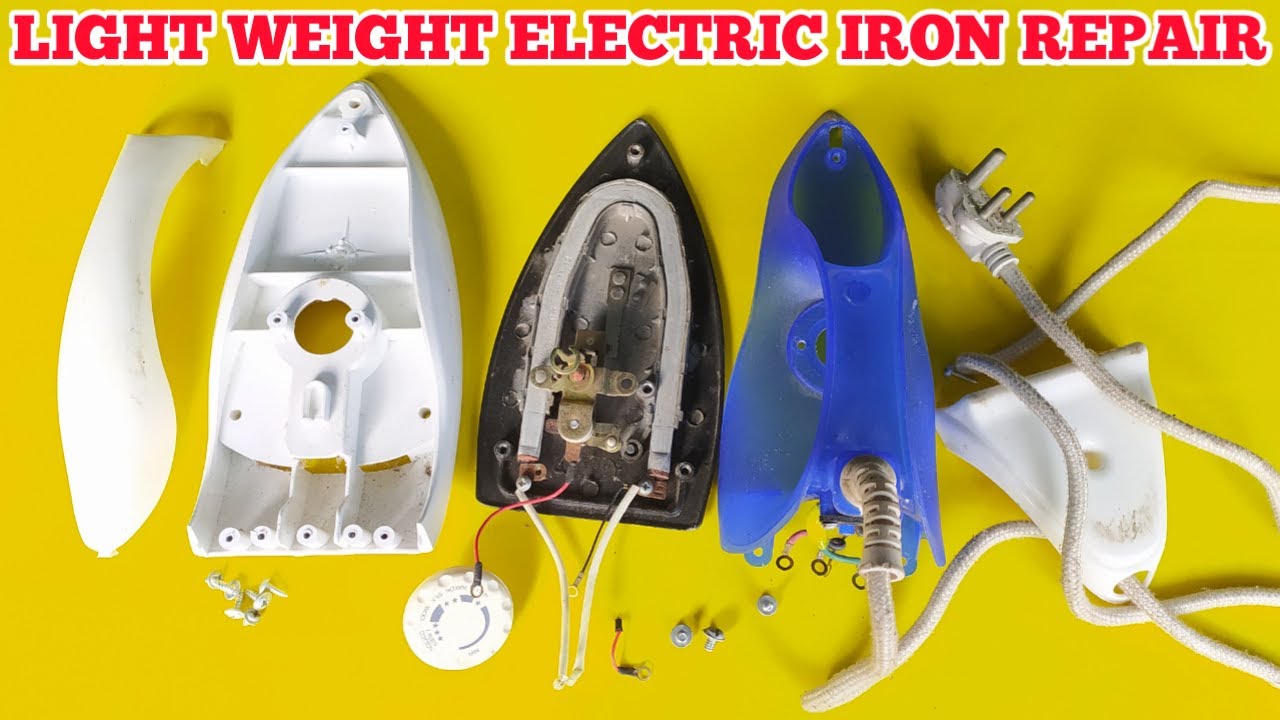 LIGHT WEIGHT ELECTRIC IRON REPAIR Part 1 // Electric iron repair ...