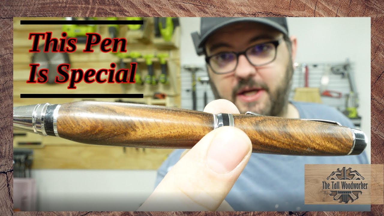 Slant Grain Rosewood Pen for Low Grip Strength - YouTube