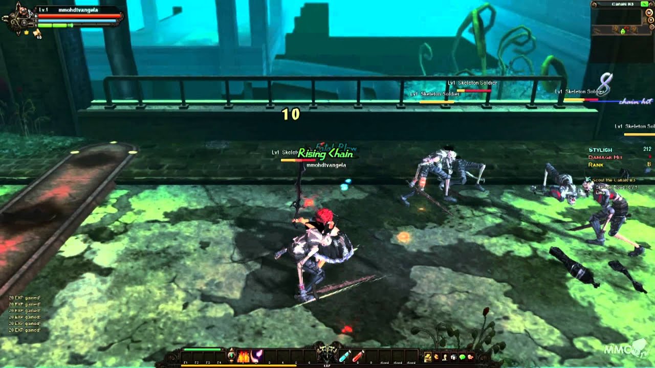 Rusty Hearts Gameplay Angela (Town & PvE combat) - MMO HD TV (1080p ...