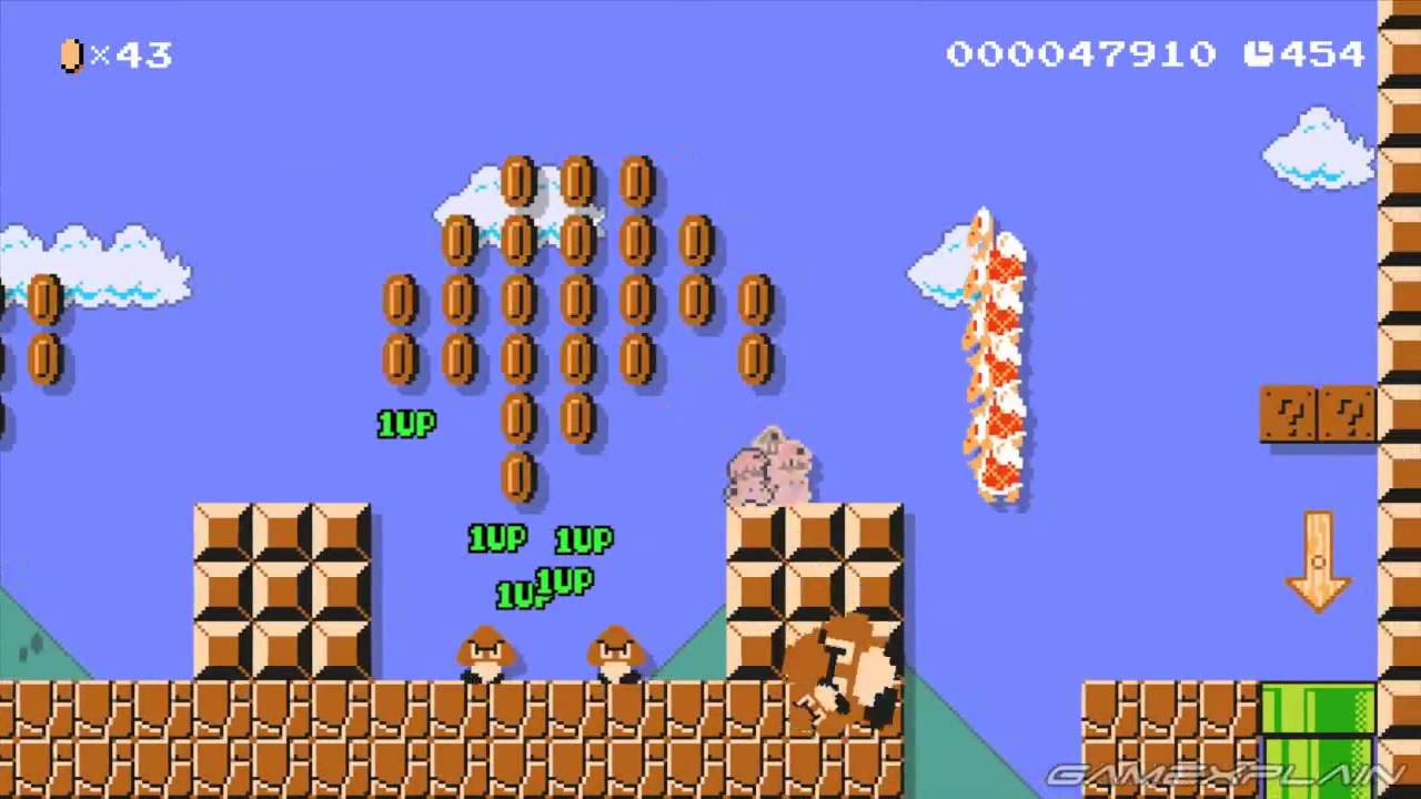 Super Mario Maker M&L Paper Jam Event Course Playthrough! - YouTube