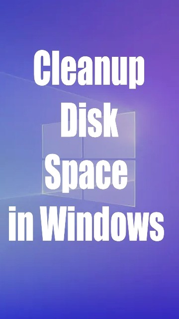 🖥️ Computer Fundamentals: Cleanup Disk Space in Windows. # ...