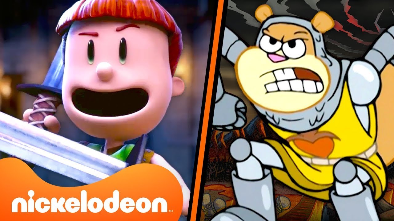 Sandy & Max Fighting EVERYONE For 60 Minutes Straight ⚔️ | @Nicktoons ...