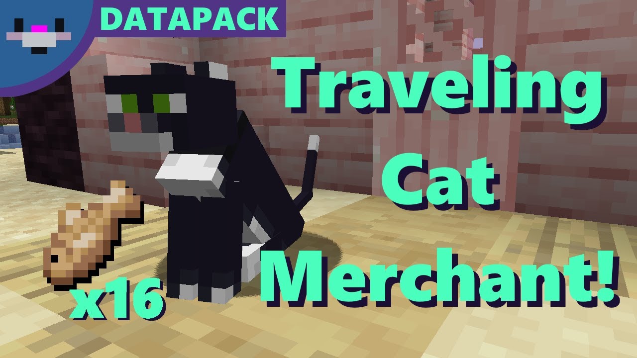 Cat Merchant | Trade With Cats Datapack!! (1.20+) - YouTube