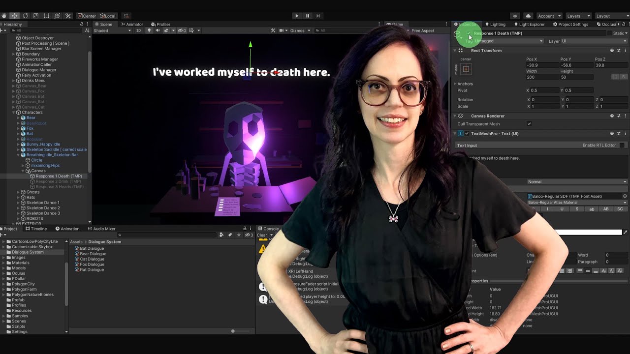 Is my dialogue system breaking immersion in VR? - YouTube