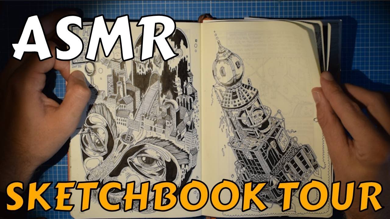 ASMR Sketchbook Tour ️📖 - YouTube