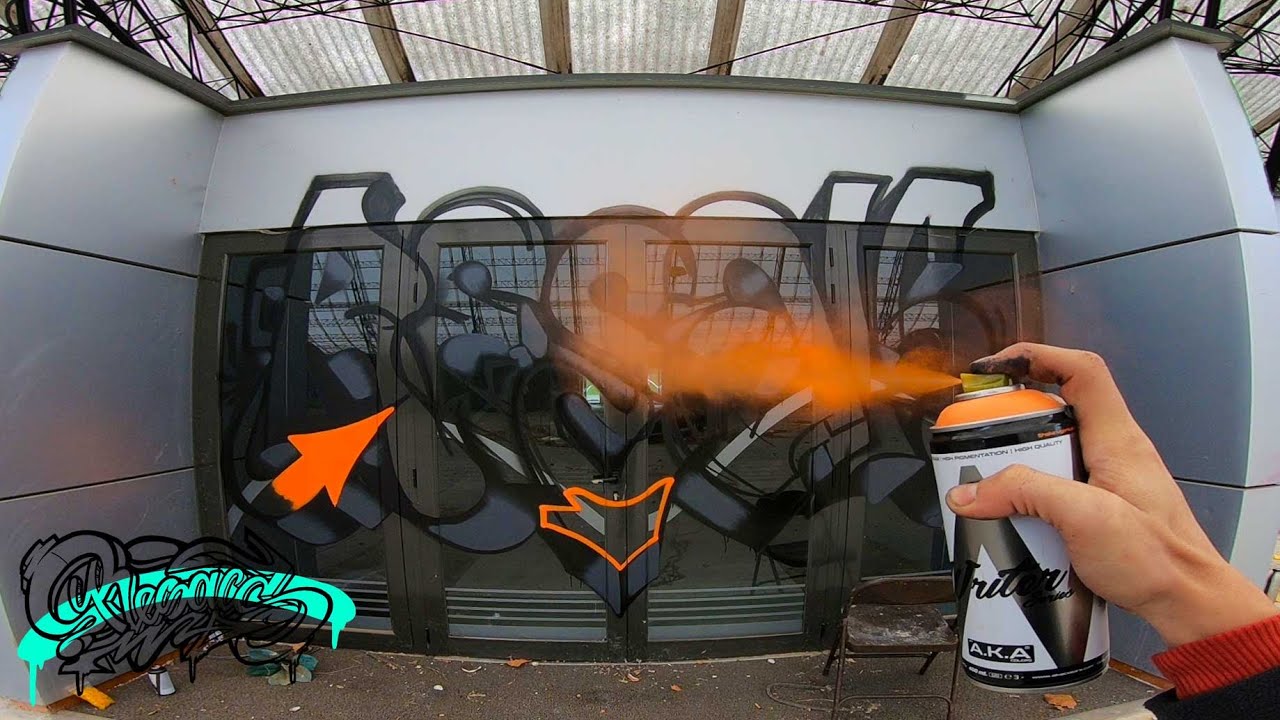 RESAKS - ⚡ Graffiti On Glasss Doors ⚡ [ Full Colors ] - YouTube