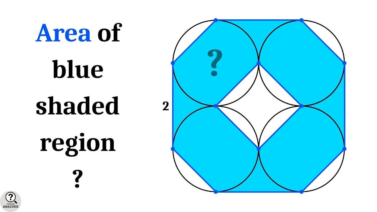 Area of Shaded Region | Four Touching Circles problem | Advanced math ...