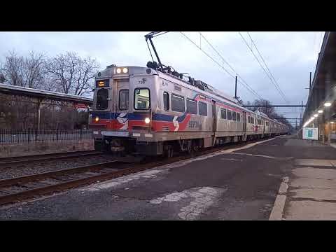SEPTA Regional Rail 6-Car Train Of Rotem Silverliner V's Departing West Trenton With ...