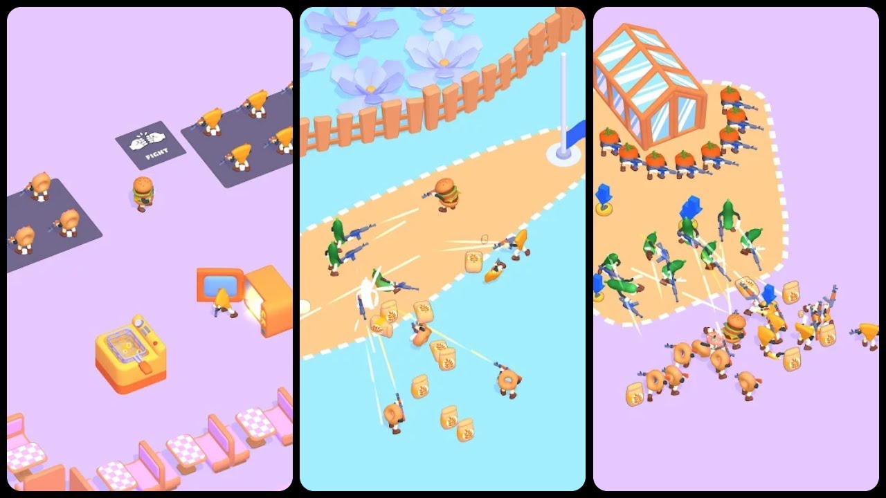Junk Food Battle Mobile Game | Gameplay Android - YouTube