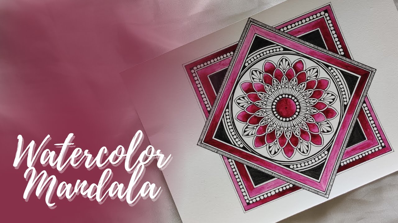 Watercolor Mandala for Beginners || Watercolor Mandala art || Mandala ...