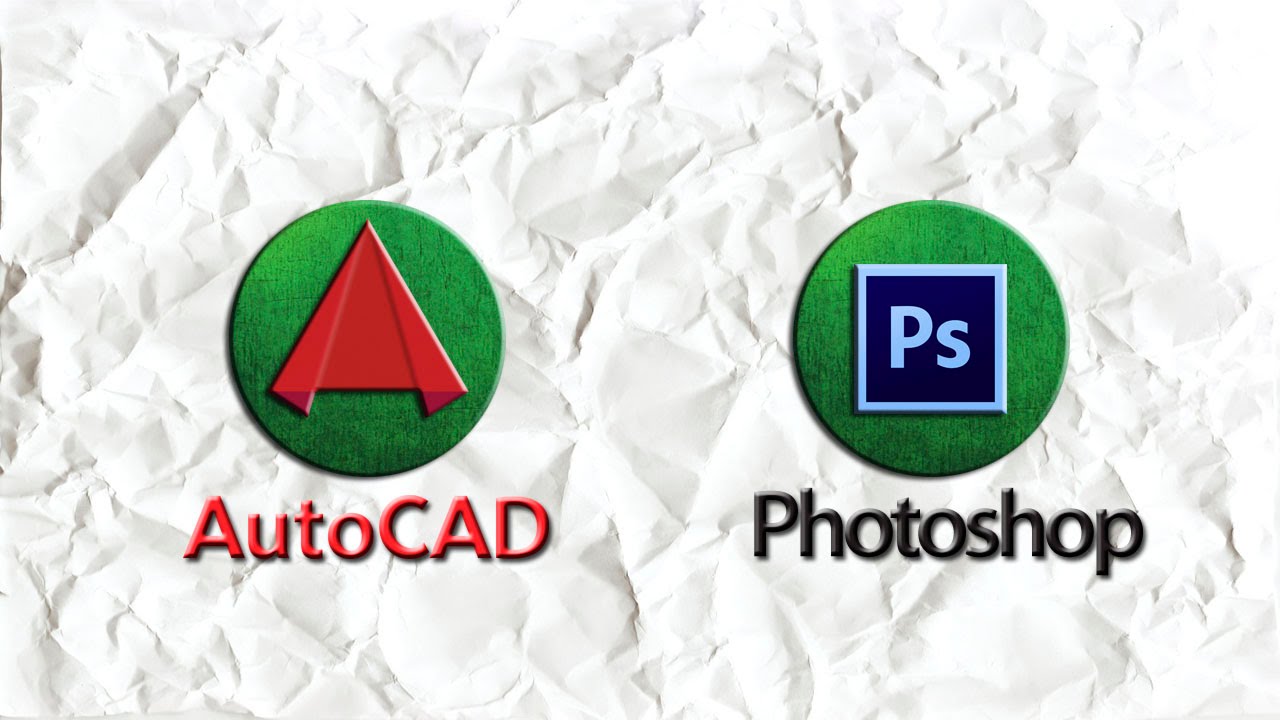 Pasar archivo de AutoCAD a Photoshop - YouTube