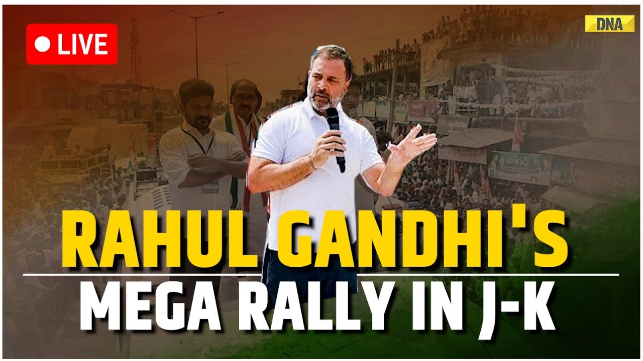LIVE: Rahul Gandhi's Public Rally In Ramban, J-K | J-K Assembly ...