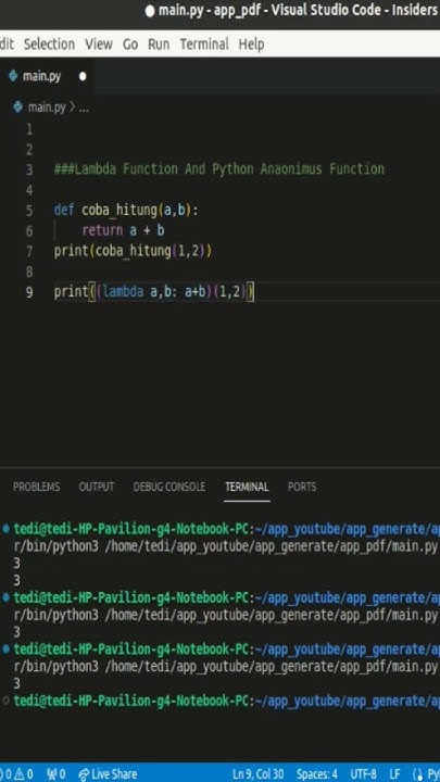 Anonymous Function Python Python Pythonbasics Pythonbegginer Pythonprogramming Youtube