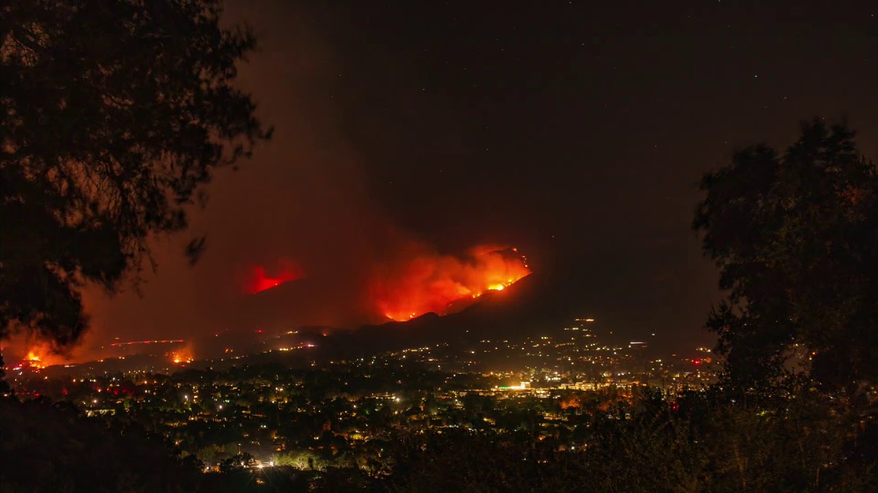 Santa Barbara Cave Fire, 2019 - YouTube