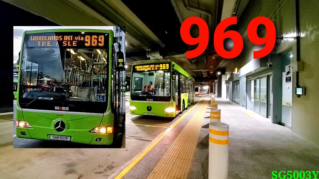 Smrt Buses Bus Services 969 [Mercedes-Benz OC500LE (Gemilang) Full Trip ...