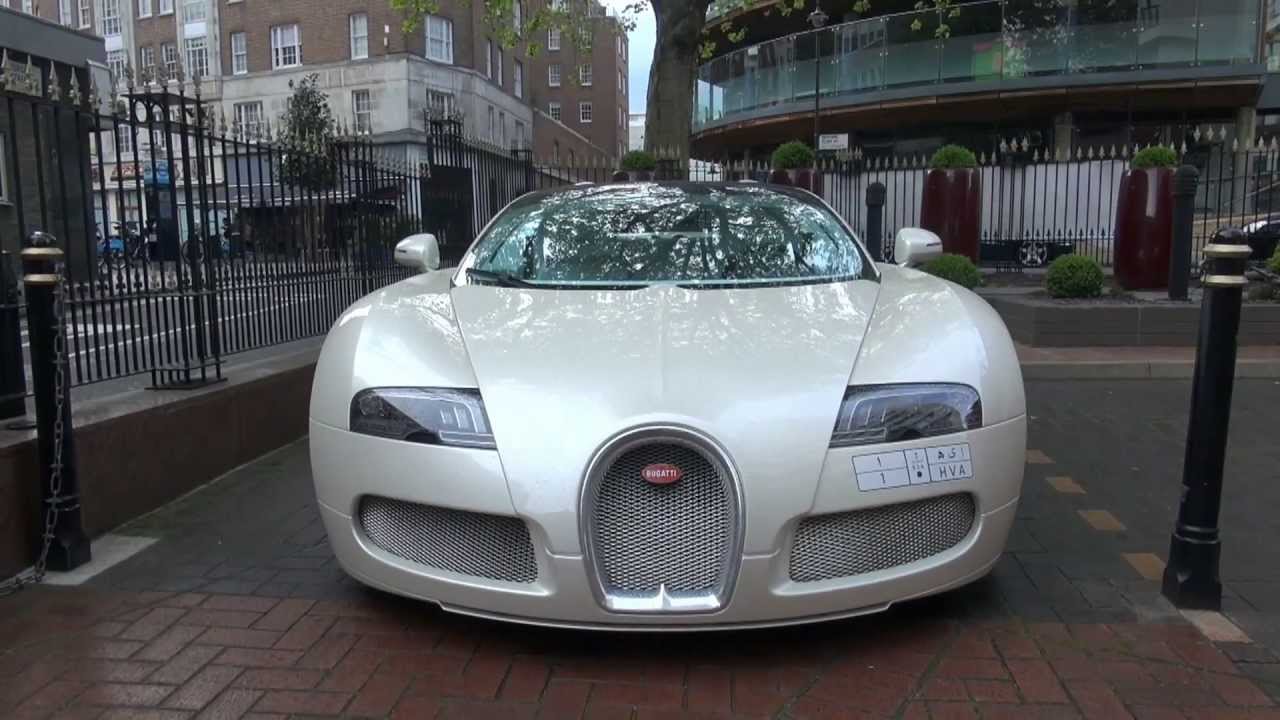 Bugatti Veyron Grandsport from Saudi Arabia hits London ! - YouTube