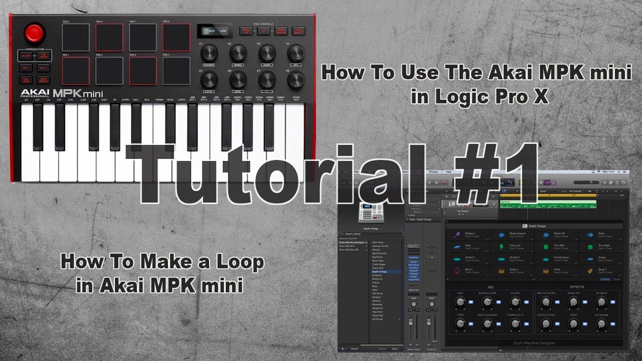 How To Use The Akai MPK mini in Logic Pro X - Tutorial #1 - YouTube