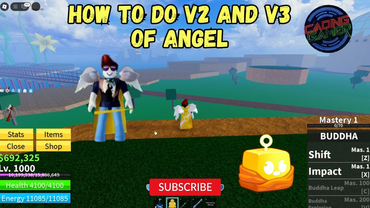 How To Do Angel V2 And V3 In Blox Fruit - YouTube