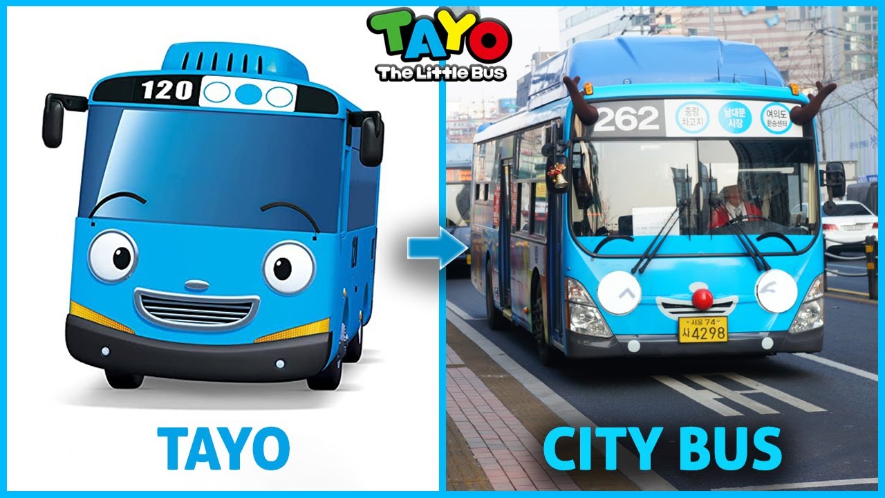 Tayo The Little Bus All Characters In Real Life - YouTube