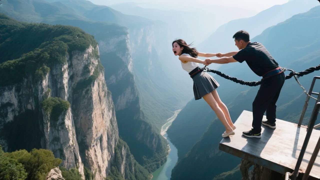 Bungee Jumping With Rope In Beautiful Place:Asmr Bungee Jumping - YouTube