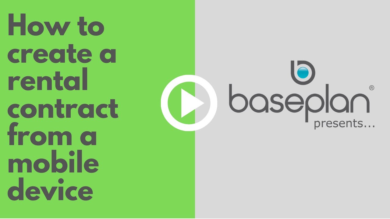 How to create a rental contract from a mobile device - YouTube