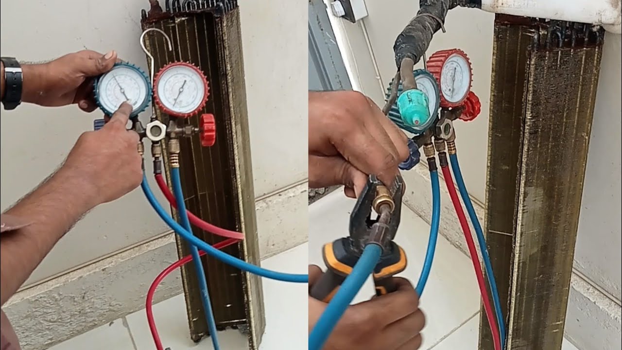 Check the coil leakage inside the split AC in2minutes|Ac indoor unit ...