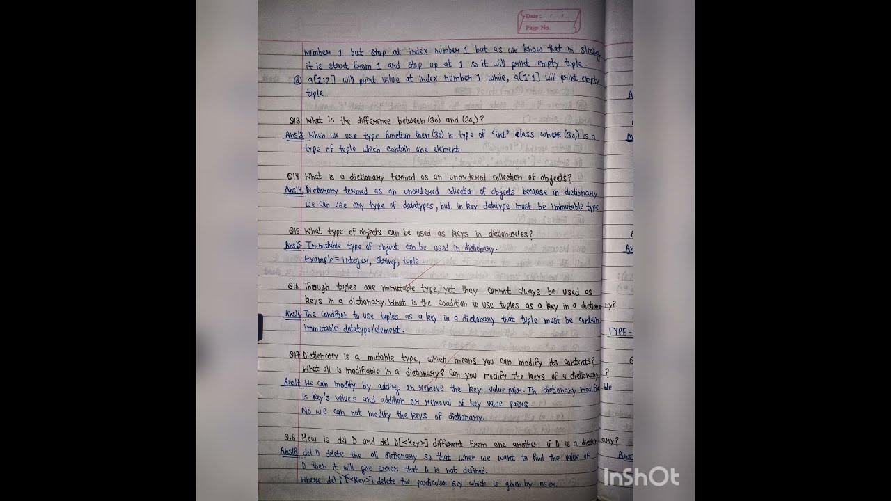 Chapter-2 Python Revision Tour-2 Computer Science (Sumita Arora) Class ...