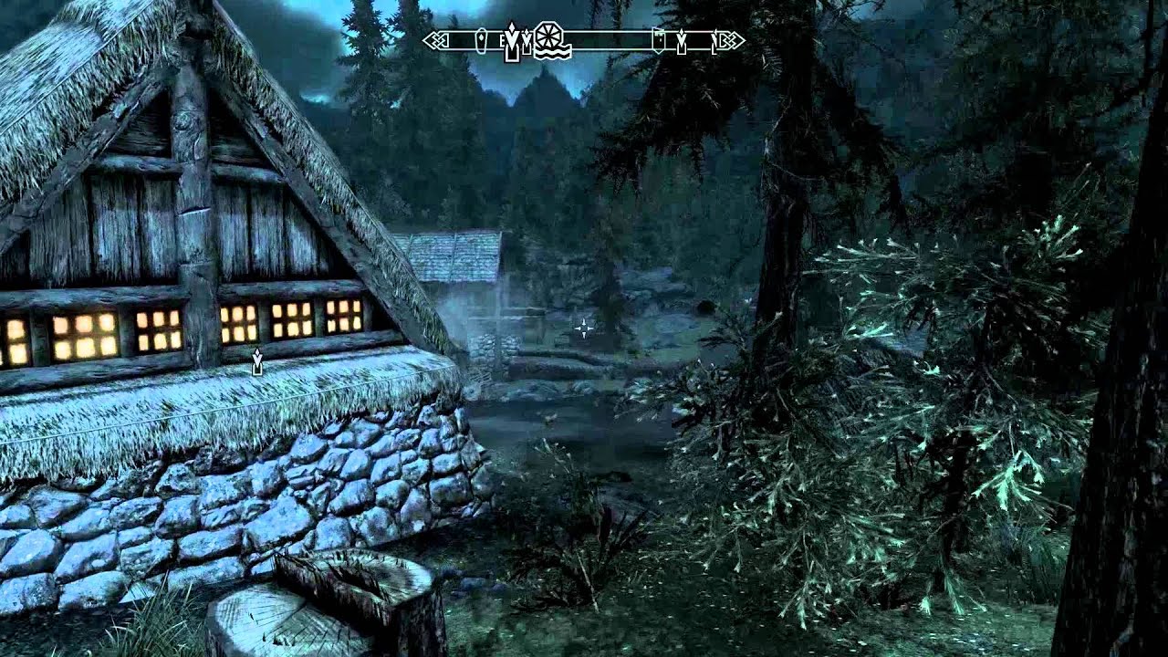 Skyrim: (Modded) Night time graphics - YouTube