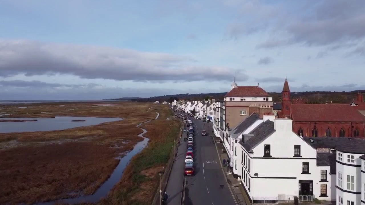 Drone footage of Parkgate, Cheshire. - YouTube