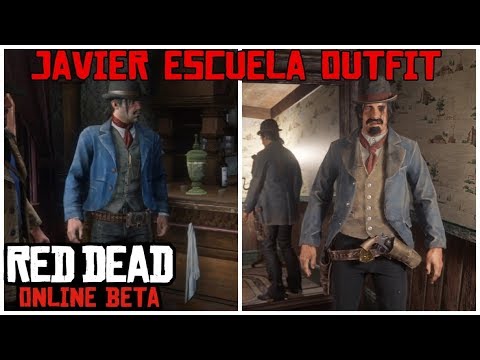 Javier Escuela Outfit Tutorial in the Red Dead Online Beta - YouTube