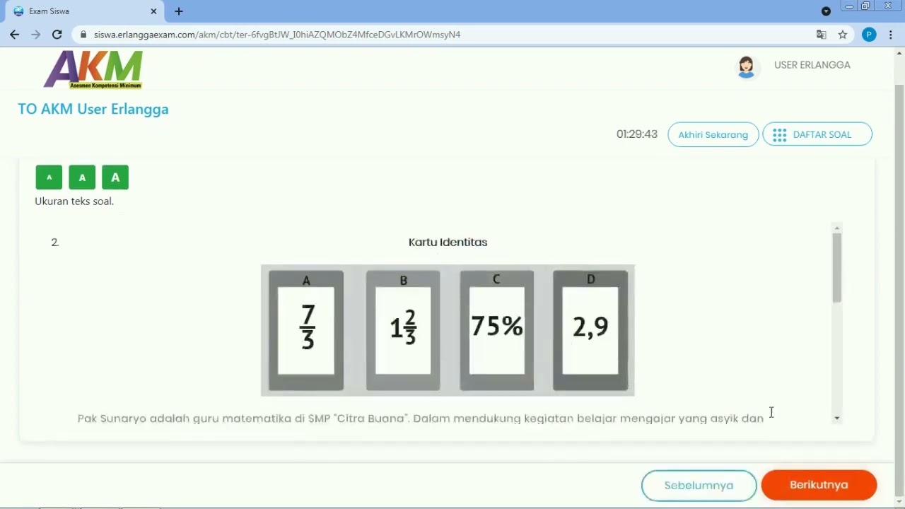 Tutorial tryout AKM 2022 bersama Erlangga - YouTube