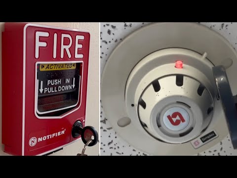 School Fire alarm testing old Simplex system? - YouTube