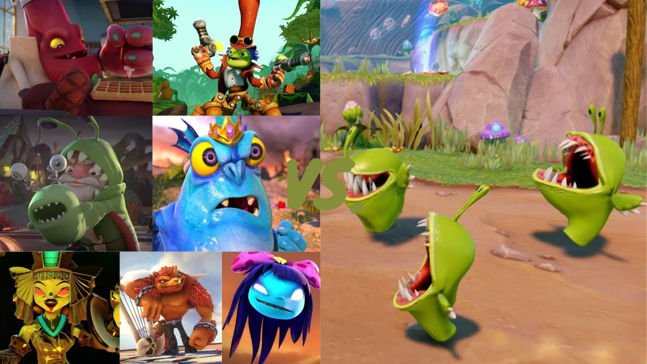 Chompy vs. All doom raiders-skylanders trap team - YouTube