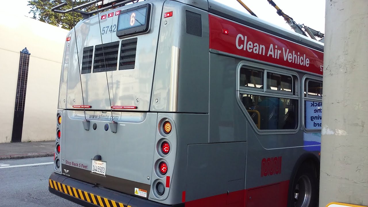 SF Muni 2018 New Flyer XT40 #5742 on Route 6 - YouTube