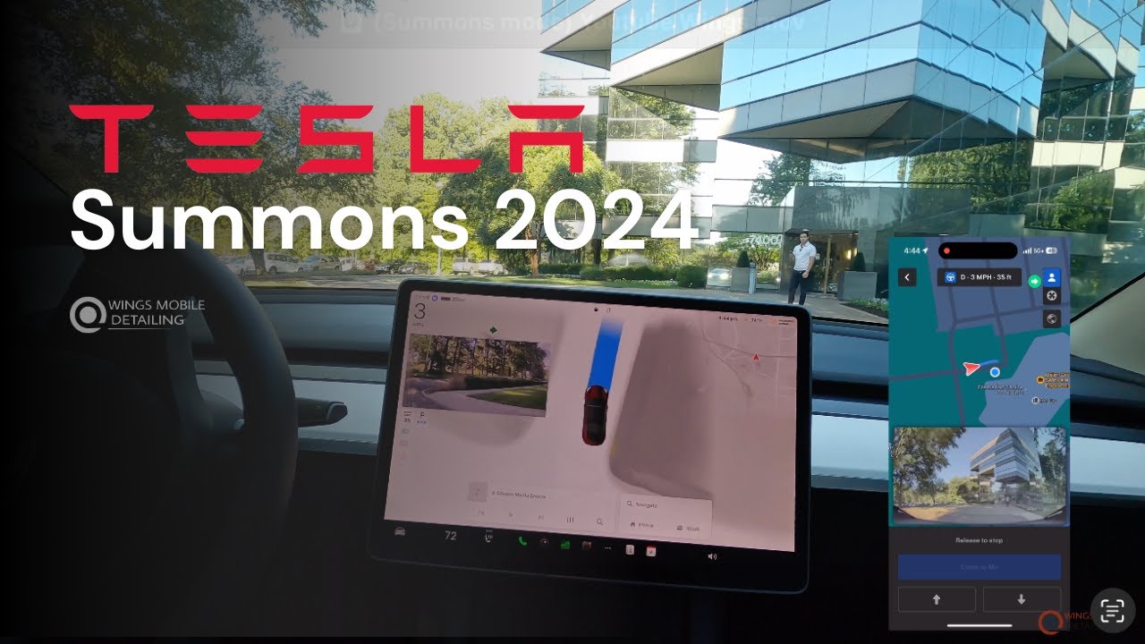 Tesla's INCREDIBLE Summon Mode! Watch the Car Drive Itself 🚗⚡️ - YouTube