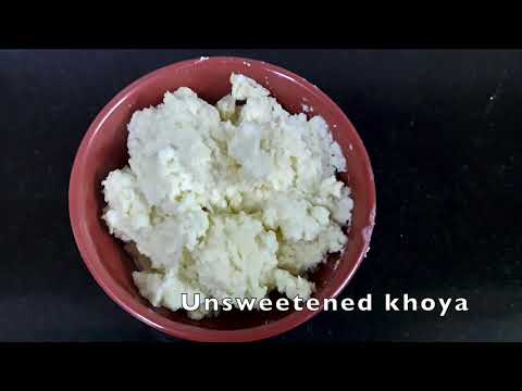 Homemade Khoya | పచ్చి కోవా | ఖోవా | Unsweetened khoya| koya recipe in ...