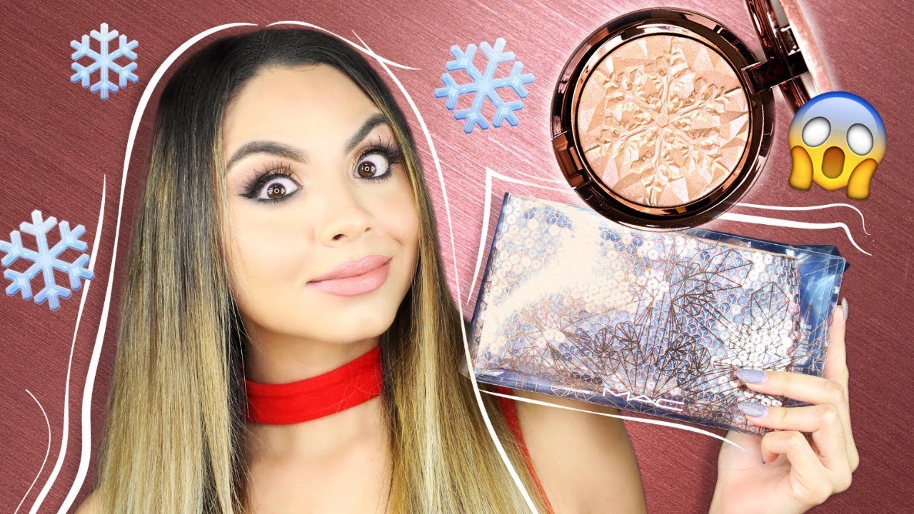 Snowflake Highlighter?! MAC Snow Ball Face Bag Whisper of Gilt First ...