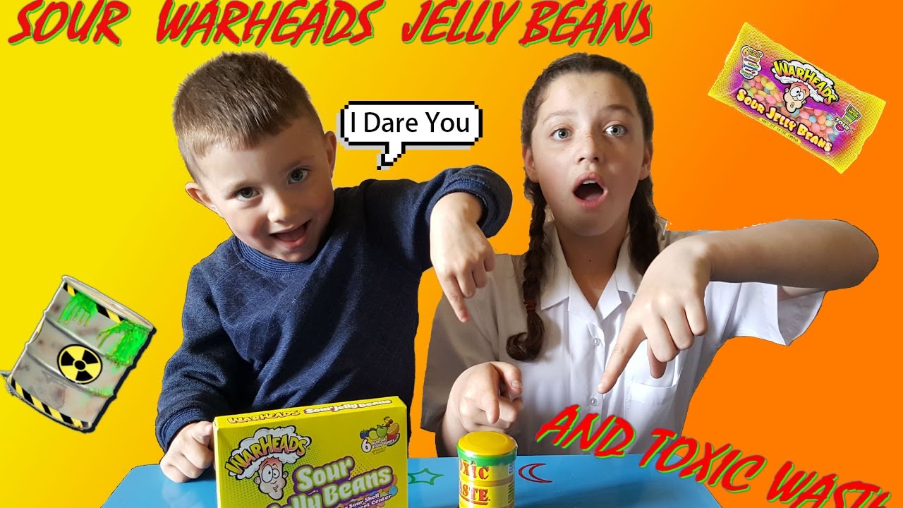 Sour Warhead Jelly Beans and Toxic waste - YouTube