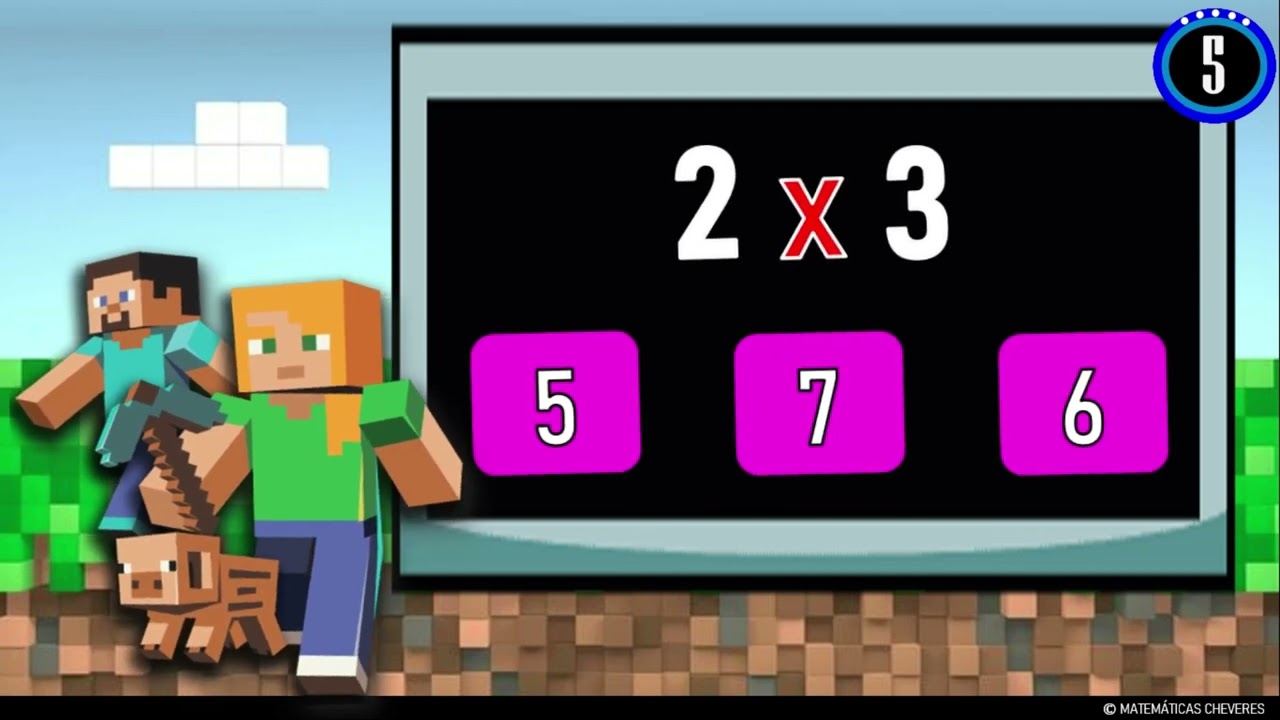 👁️😆Tabla de Multiplicar del 2 MINECRAFT I MINECRAFT Tablas de ...