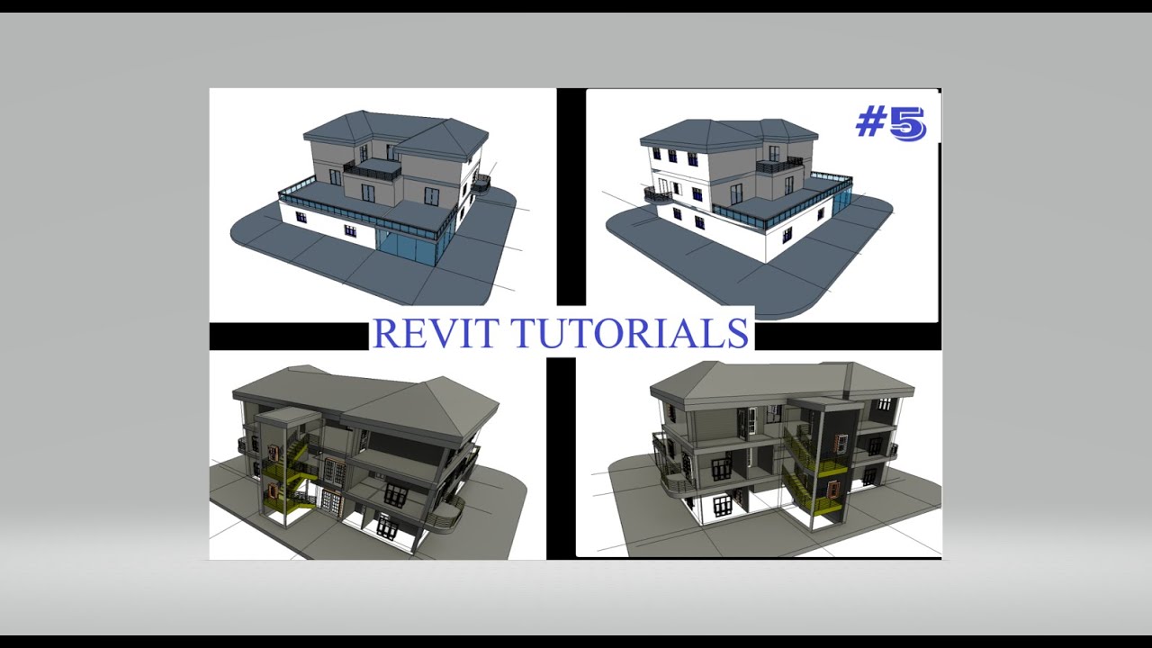 TUTO REVIT ARCHITECTURE PROJET COMPLET DE A à Z Partie5 - YouTube