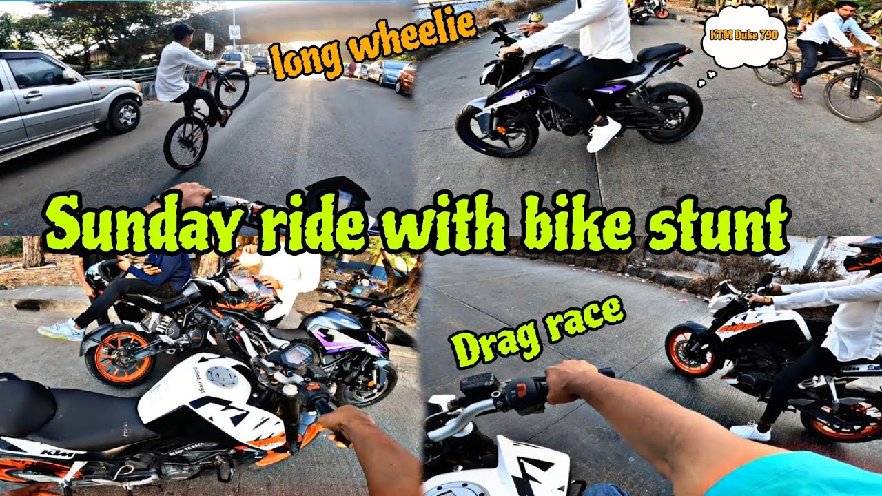Bike and Cycle Stunts ⚡||KTM Drag race 🏁||@Toushif-Rider - YouTube